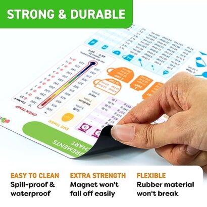 Kitchen Conversion Chart Magnet - Imperial & Metric to Standard ...